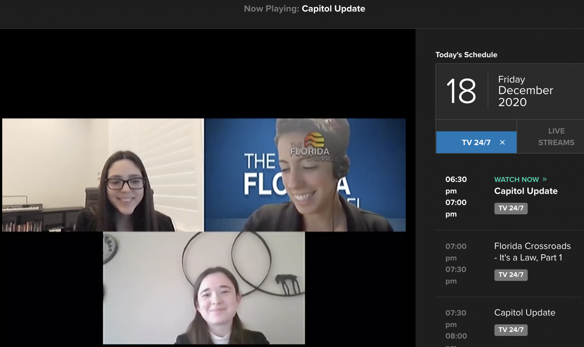 Dec. 18: Wellington Debaters on The Florida Channel – The Red Dawn Debaters